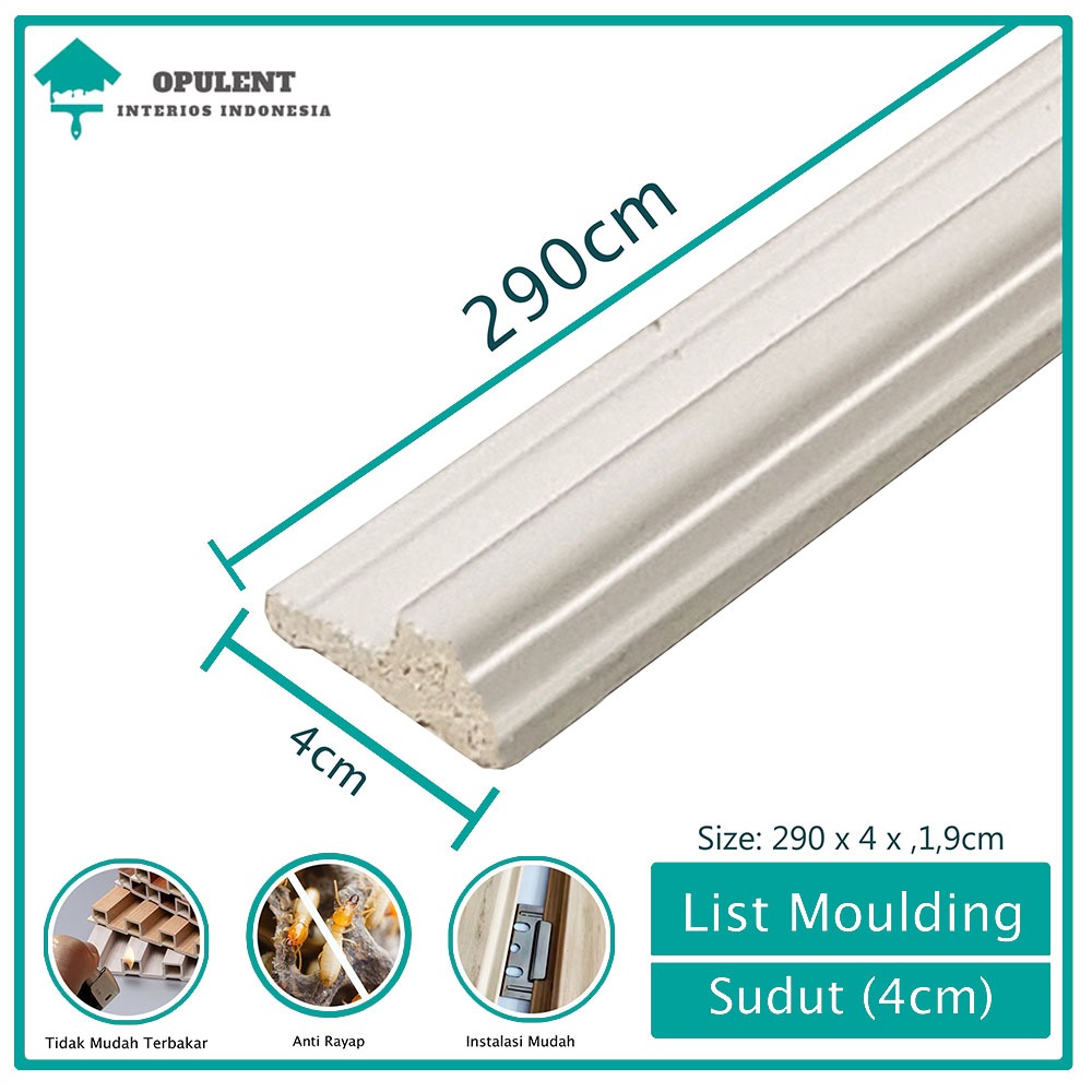 Jual List Wall Moulding PVC - List Dinding / Lis Profil Dinding - list ...