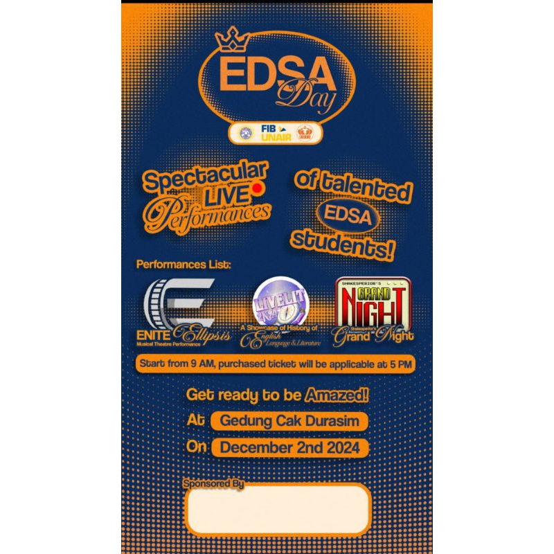Jual [PRE-ORDER] LIMITED EDITION MERCHANDISE EDSA DAY 2024 | Shopee ...