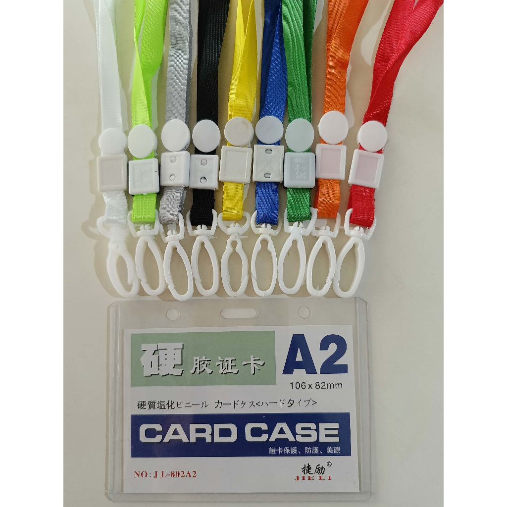 Jual ID Card Mika Plastik + Tali / Name Tag Holder Kartu Atau Panitiat ...