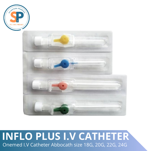 Jual OneMed - Inflo Plus I.V. Cathether / Abocath 18, 20, 22, 24G PCS ...