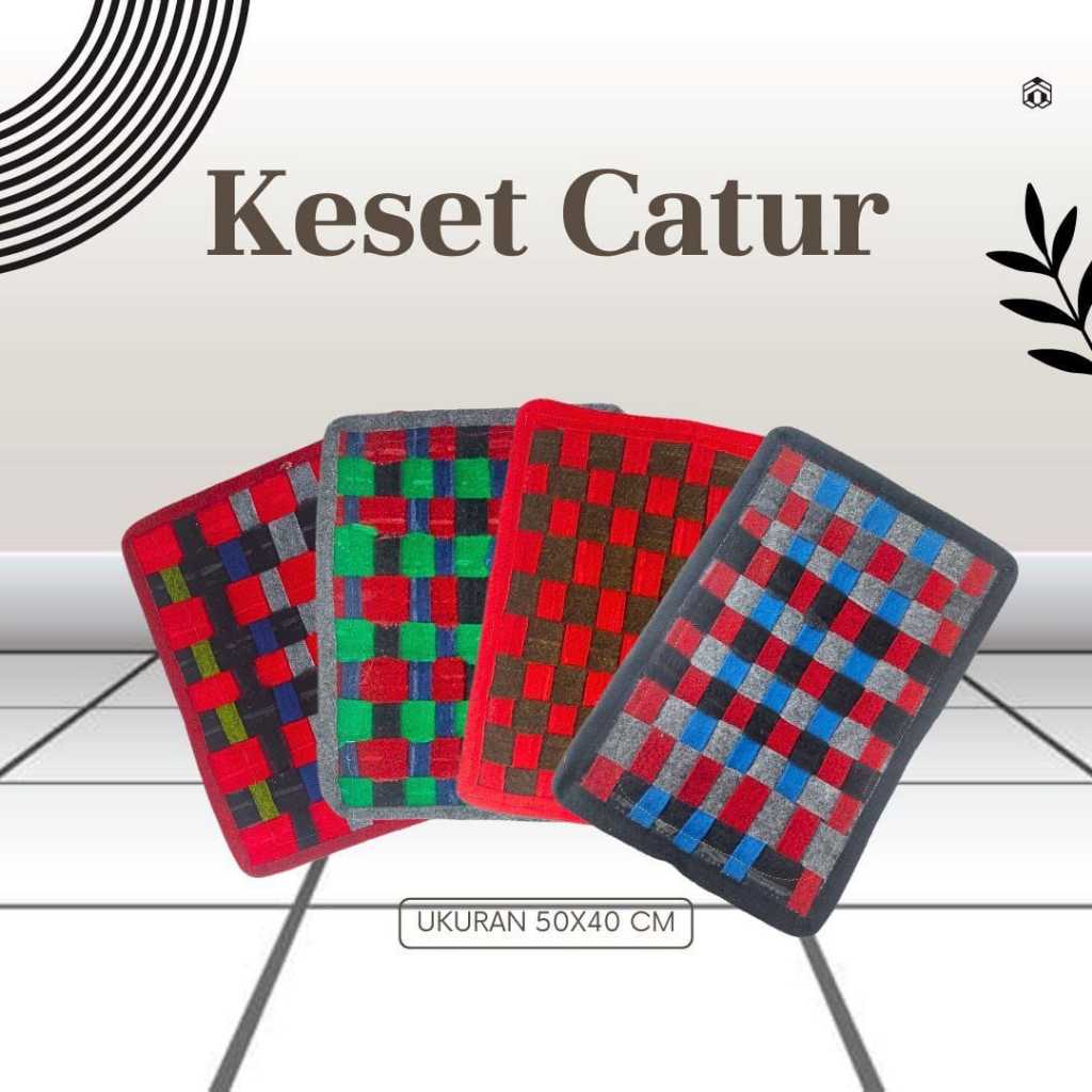 Jual Keset Catur Kamar Mandi Dan Kamar Tidur Keset Kain Ukuran 50 x 40 ...