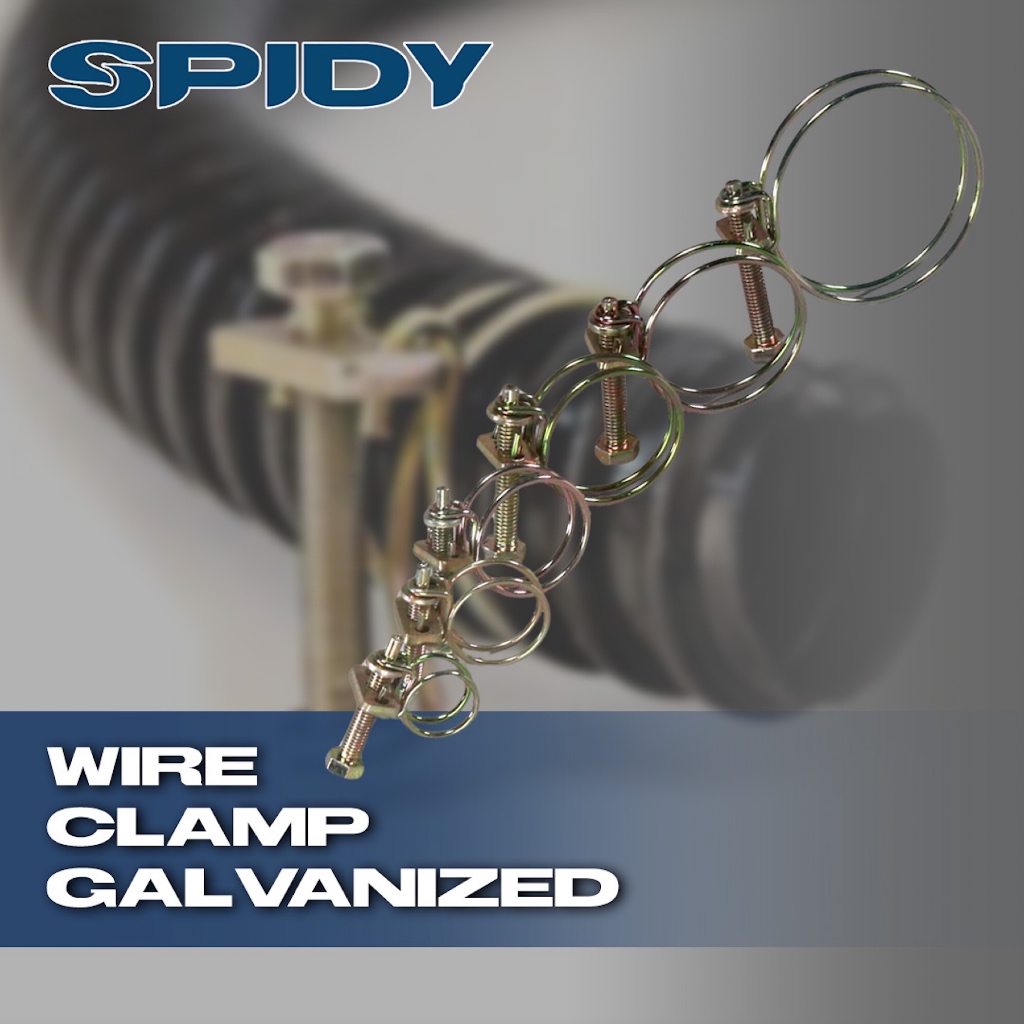 Jual Spidy Klem Selang Kawat 1/2 inch - 2 inch Carbon Steel Galvanis ...