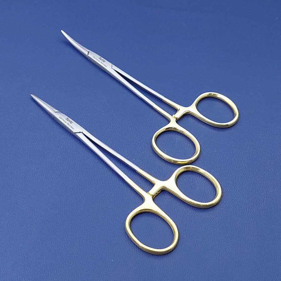 Jual Alat Medis "Halsted-Mosquito" Haemostatic Forcep 12,5cm with Gold ...