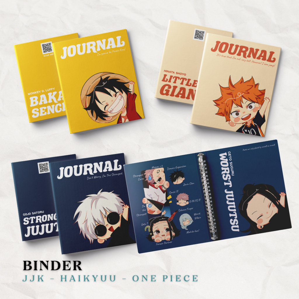 Jual Anime BINDER/FILE/JOURNAL SIZE A5 20 RING by bigmadamerch | Shopee ...