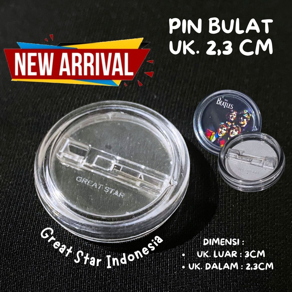 Jual PIN INSERT PAPER BULAT NEW 2,3CM | Shopee Indonesia