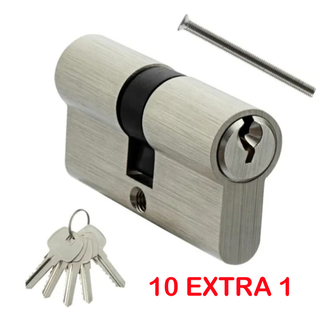 Jual Silinder kunci pintu besar (60 mm) double cylinder 5 anak kunci | Shopee Indonesia