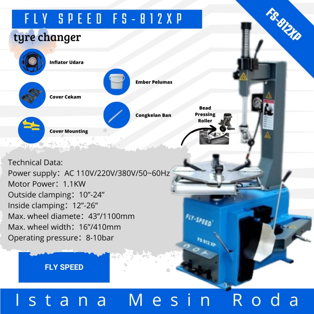 Jual tyre changer mesin pembuka ban flyspeed fs812xp | Shopee Indonesia