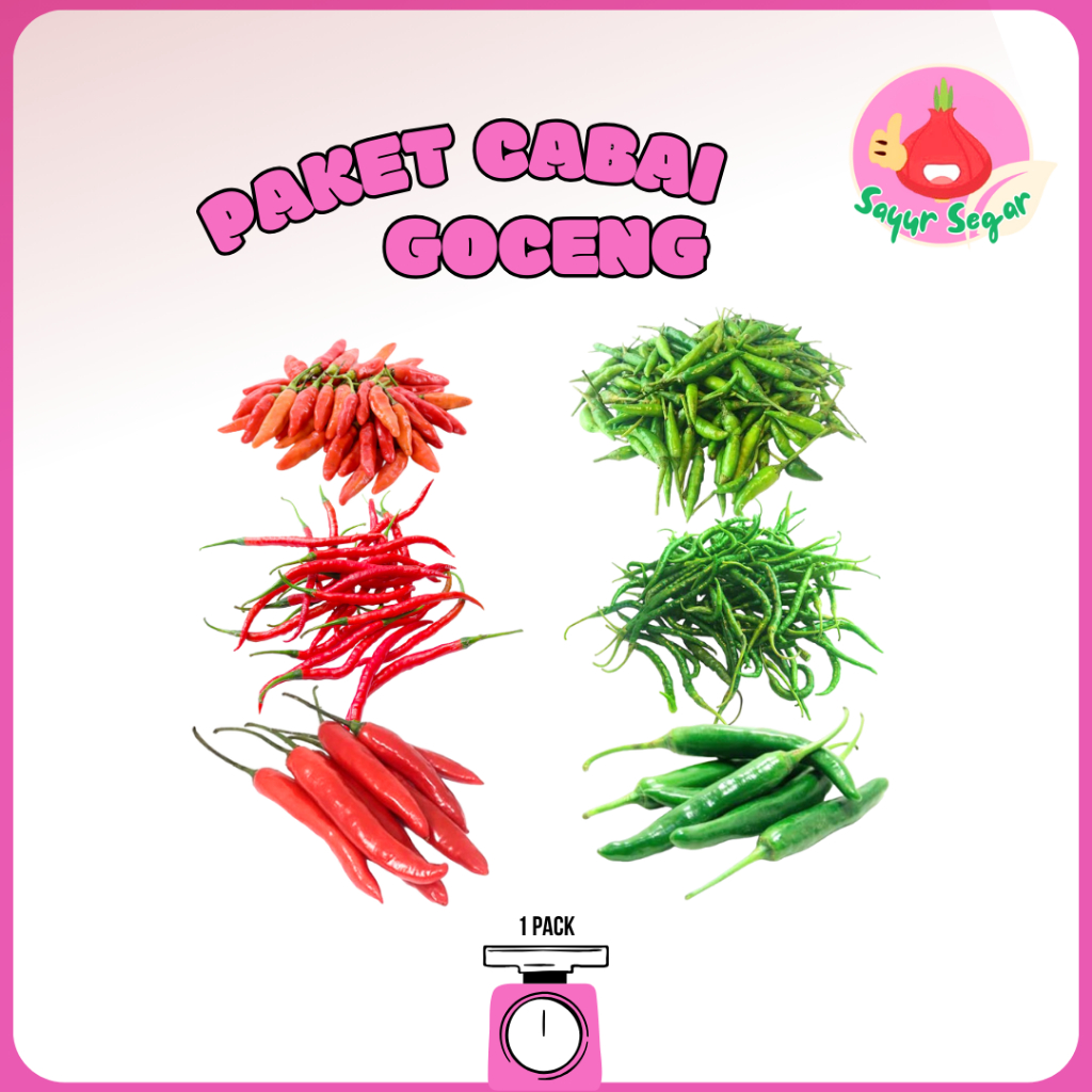 Jual Sayur Segar - Serba Goceng / Cabe Rawit Merah / Cabe Hijau ...