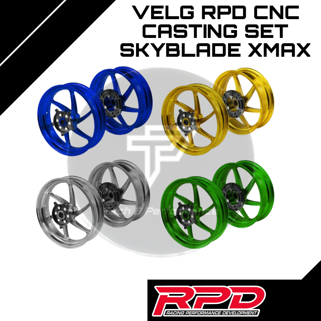 Jual Velg RPD CNC Casting Set Skyblade XMAX 3.50x15 / 4.00x14 | Shopee ...
