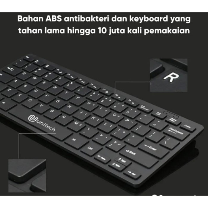 Jual KEYBOARD USB SLIM STANDART MERK UNITECH K1000 | Shopee Indonesia