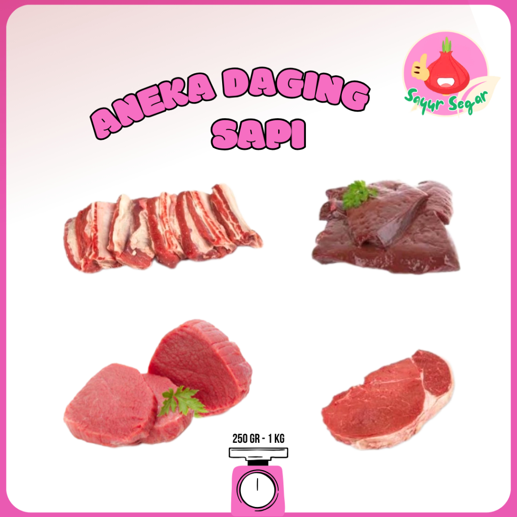Jual Sayur Segar-Daging Sapi Segar/Kikil/Hati Sapi/Paru Sapi | Shopee ...
