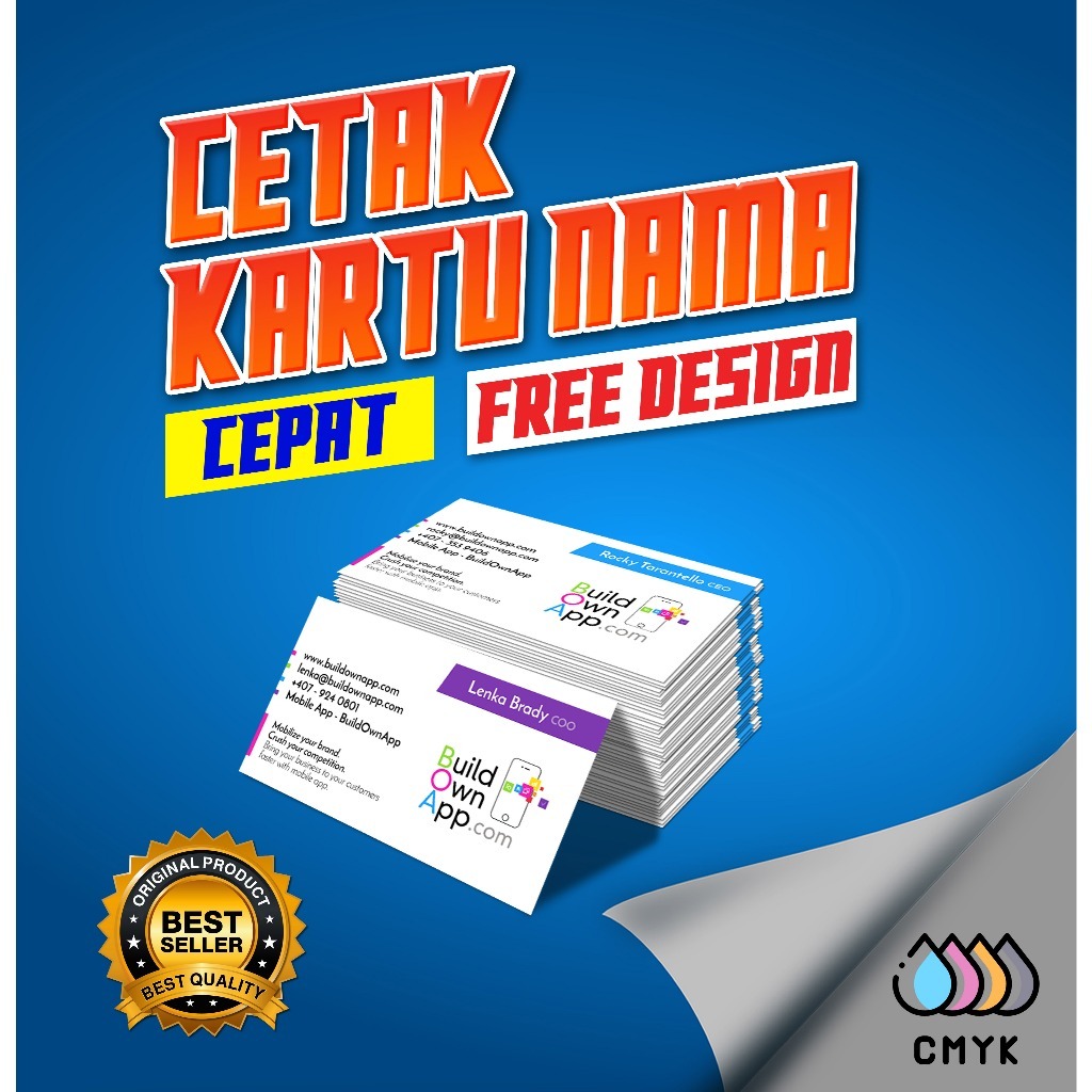 Jual Cetak Kartu Nama Custom 1 Box 100 Pcs Cetak 1 Sisi Murah Cepat ...