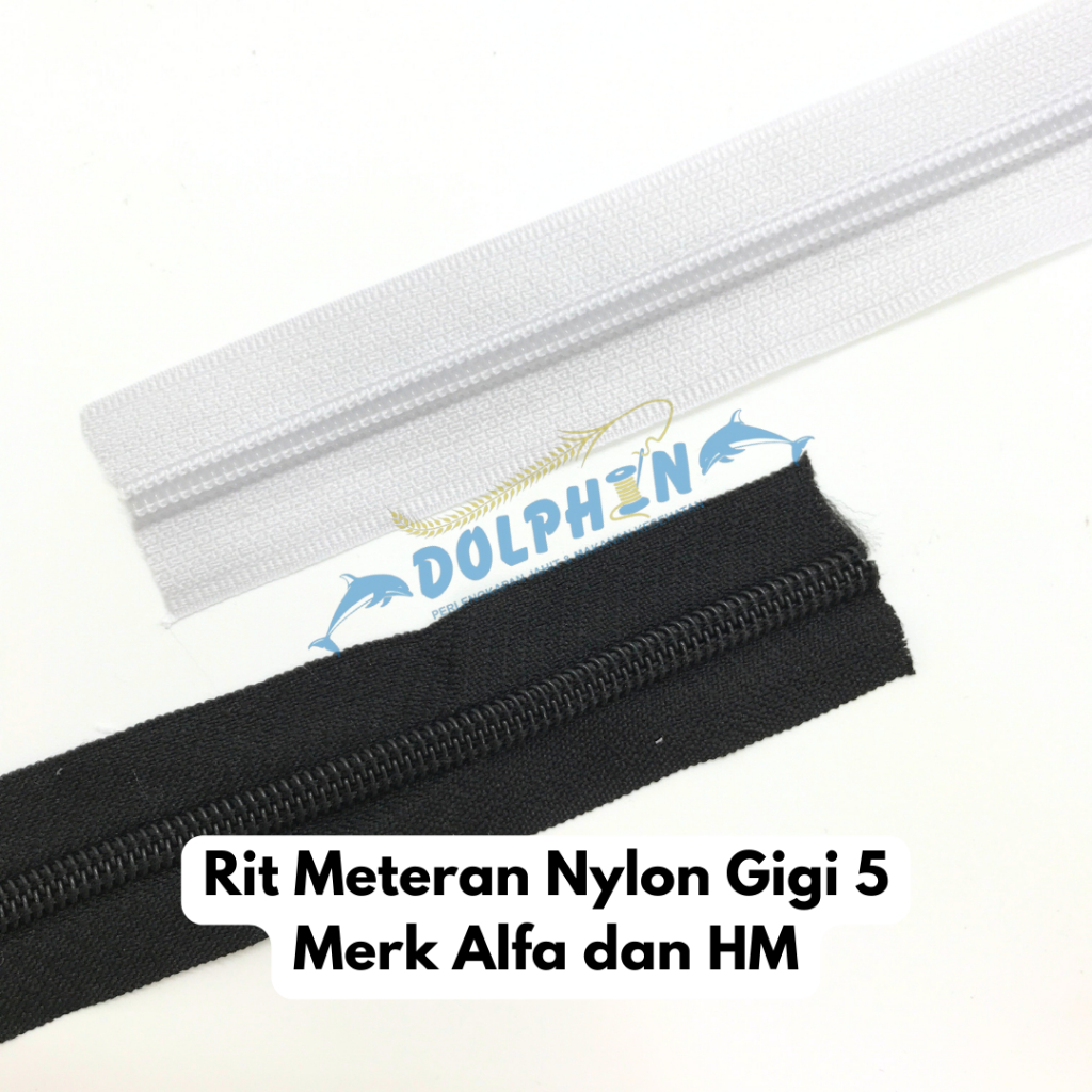 Jual Resleting Nylon No 5 MURAH METERAN dan Kepala Rit / Sleting Zipper ...