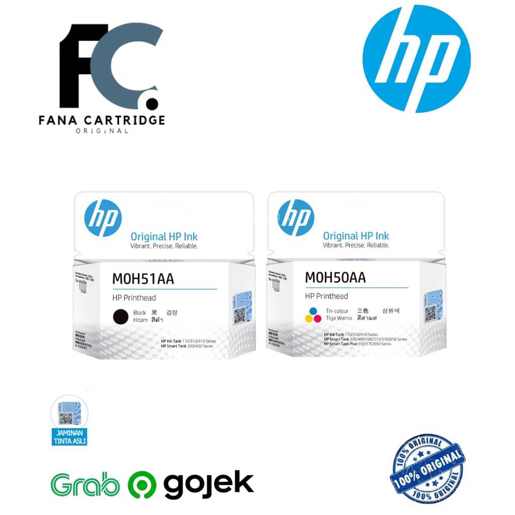 Jual PrintHead Moh51AA black & Moh50AA color original | Shopee Indonesia