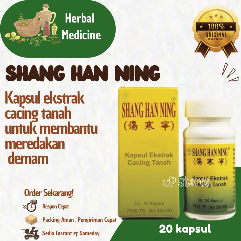 Jual Shang Han Ning (Kapsul Ekstrak Cacing Tanah) | Shopee Indonesia