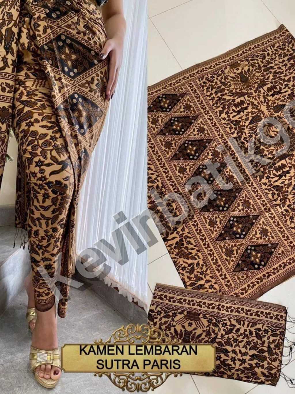 Jual Kamen Batik Motif Terbaru Set Selendang Wanita Bali Premium Bahan ...