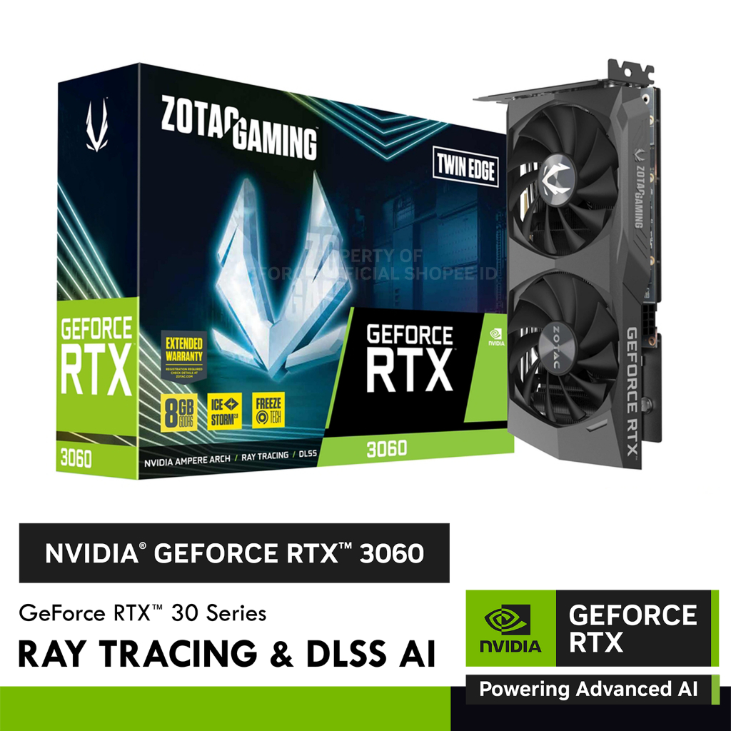 Jual ZOTAC GAMING GeForce RTX 3060 Twin Edge | 8GB GDDR6 | Shopee Indonesia