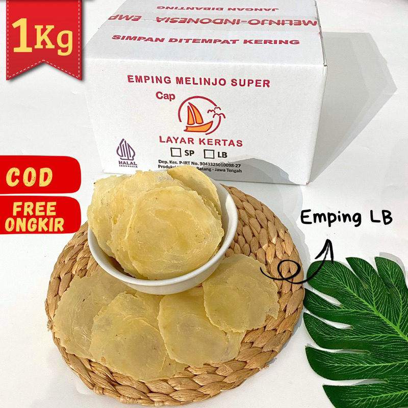 Jual Emping Melinjo Kering Mentah Asli Limpung/Emping Super Tipis /High ...