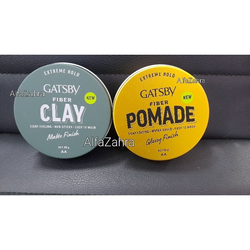 Jual GATSBY FIBER POMADE EXTREME HOLD 80g | Shopee Indonesia