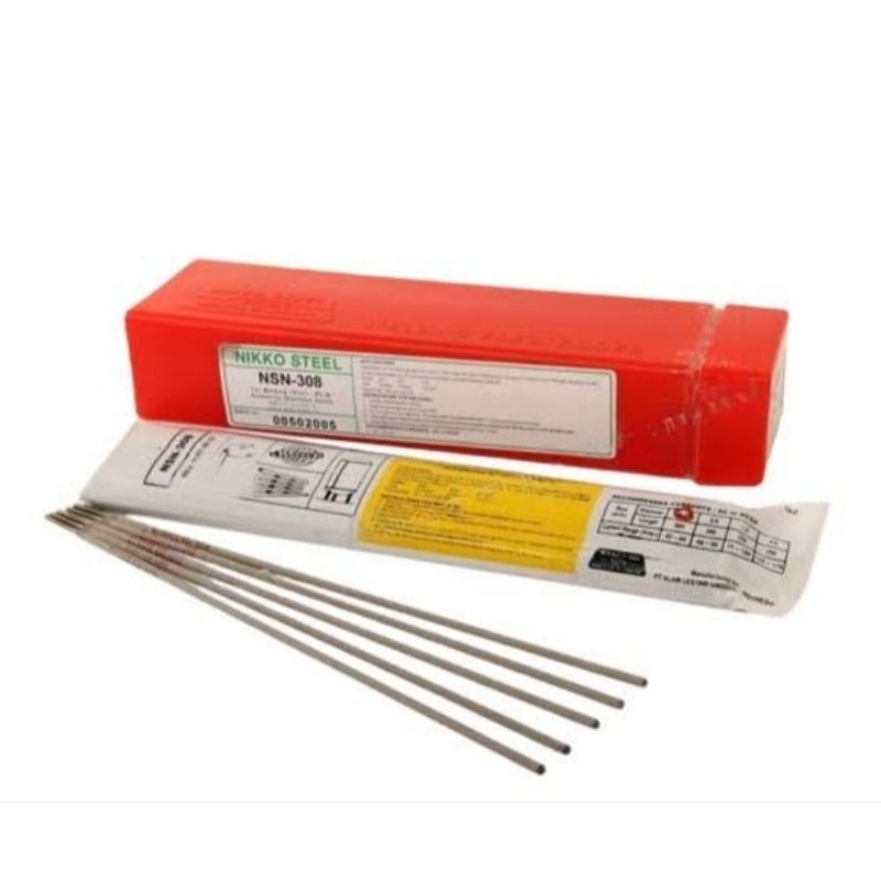 Jual Kawat Las Stainless Nikko Steel NSN-308 Ukuran 2.6mm 1kg | Shopee Indonesia