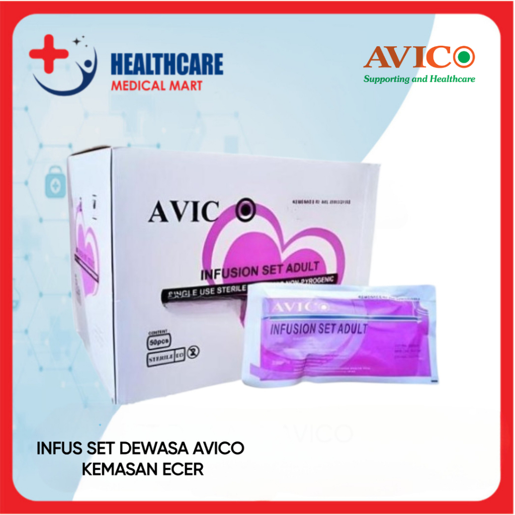 Jual ECERAN Infuset Dewasa AVICO Infus set dewasa infusion set | Shopee ...