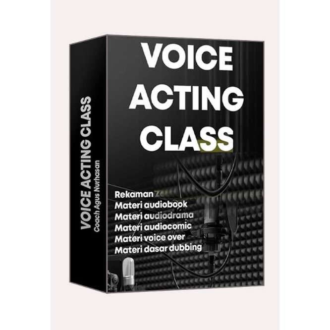 Jual Voice Action Class - Lengkap Belajar Jadi Voice Actor Dubber Voiceover Pengisi Suara Handal ...