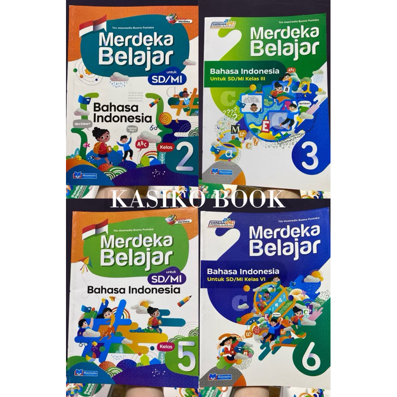 Jual ORIGINAL BUKU MERDEKA BELAJAR BAHASA INDONESIA SD/MI KELAS 1 2 3 4 5 6 KURIKULUM MERDEKA ...