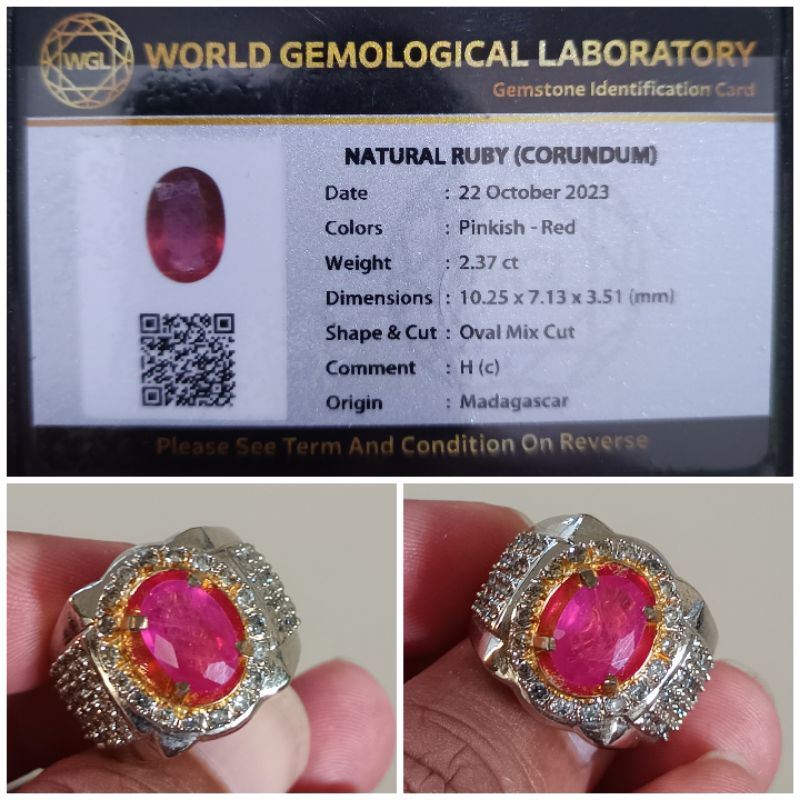 Jual NATURAL RUBY MADAGASCAR (PINKISH RED) | Shopee Indonesia