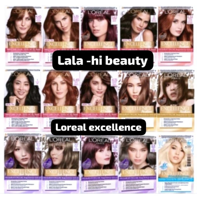 Jual Loreal Excellence hair color | Loreal Cat Rambut Dark brown #3 ...