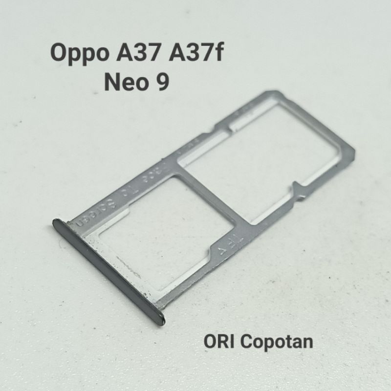 Jual Simtray tempat kartu SIM Oppo A37 A37F Neo 9 Gold / black ORI ...