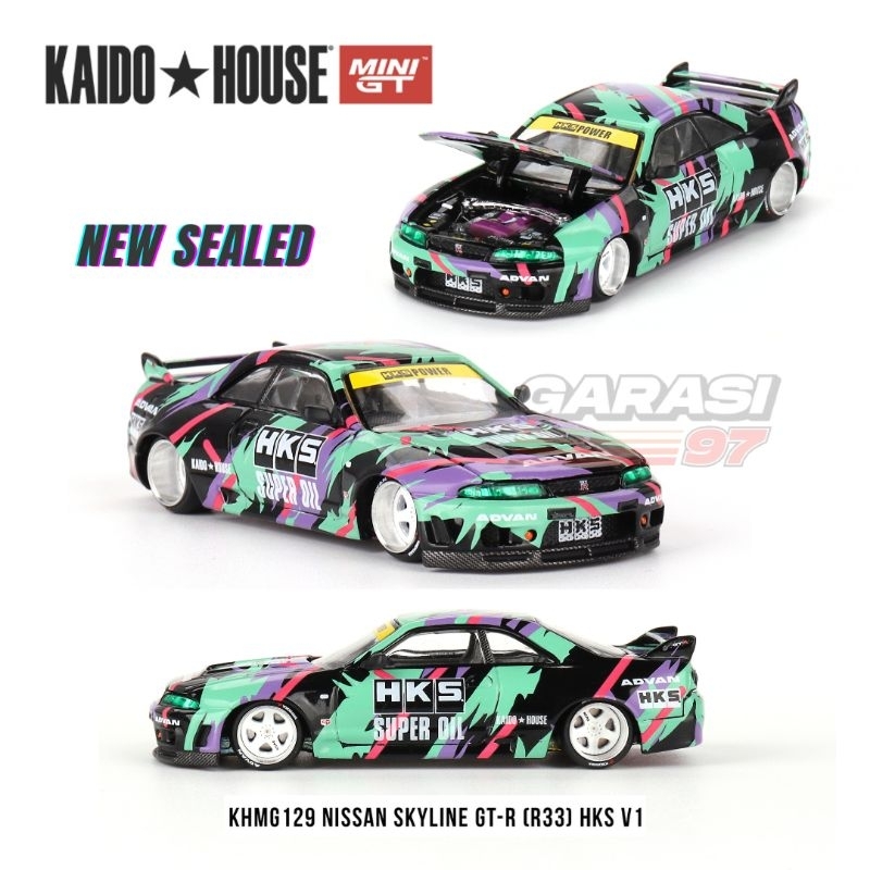 Jual KHMG129 - Nissan Skyline GT-R (R33) HKS V1 Kaido House | Shopee ...