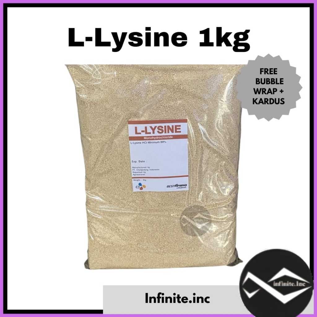 Jual L - Lysine 99% 1 kg Lysin Vitamin Lisin 1kg | Shopee Indonesia