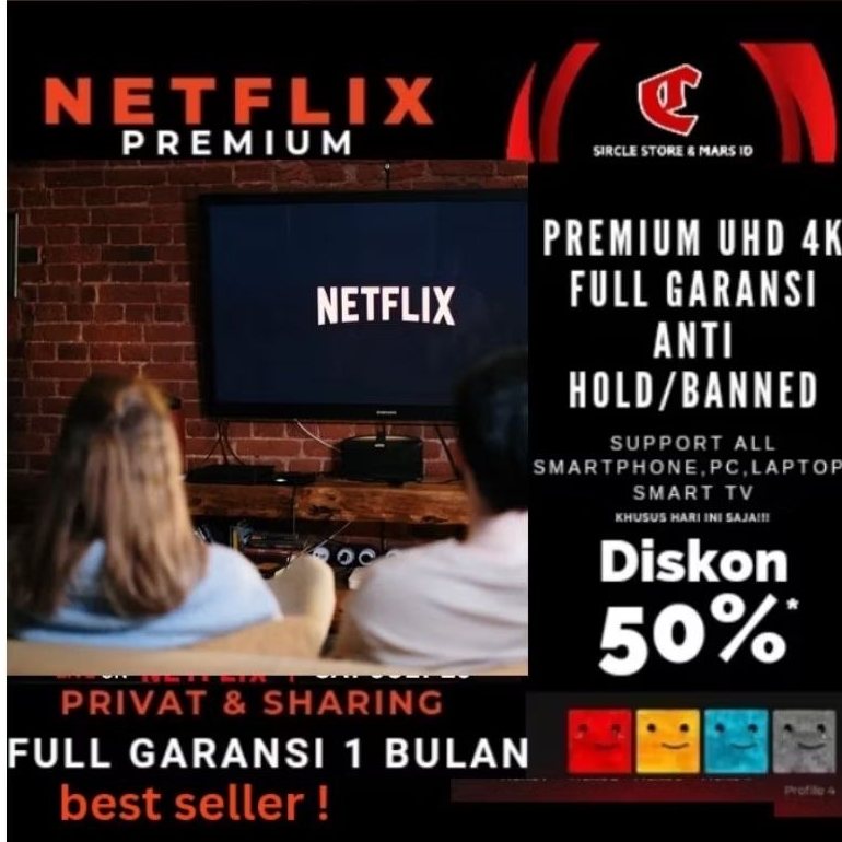 Jual PRIVATE NETFLIX PREMIUM 1 BULAN LANGGANAN ANTI SCRREN LIMIT ANTI ...