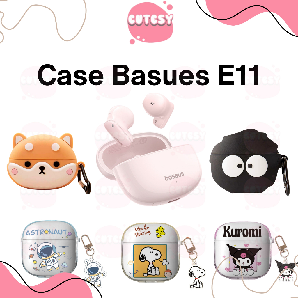 Jual Case Baseus E11 Kartun Lucu Casing Earphone TWS Pelindung Cover ...