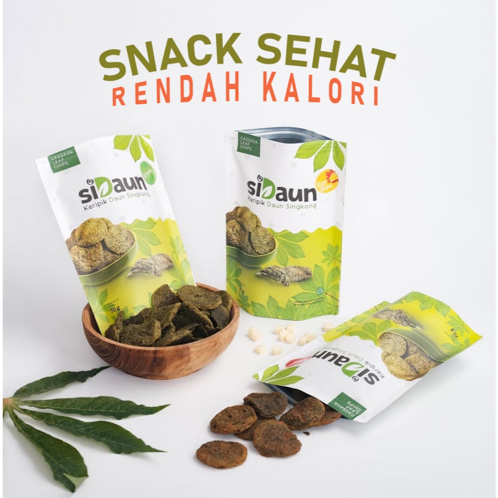 Jual SiDaun Snack Crispy Keripik Daun Singkong Cemilan Enak Renyah ...