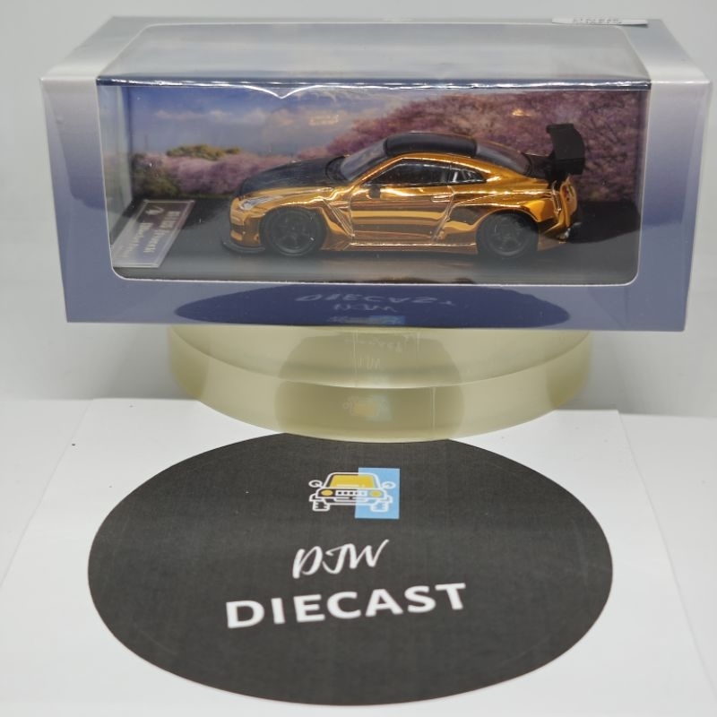 Jual Fuji 1/64 Nissan GTR R35 Pandem Rocket Bunny Chrome Gold Black ...