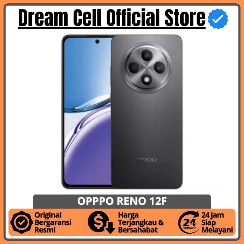 Jual OPPO RENO 12F 8/256 80WATT SUPER VOOC GARANSI RESMI | Shopee Indonesia