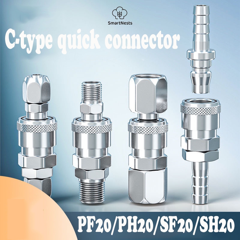 Jual Quick Coupler / Sambungan Selang Kompresor Recoil Cuk Kopler PH 20 ...