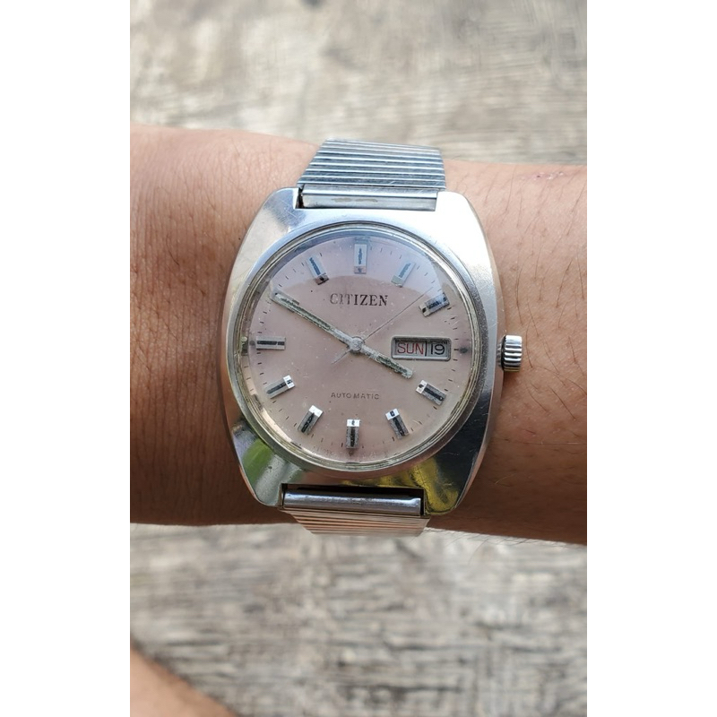 Jual Jam Citizen Automatic Classik watch Salmon dial Rare JDM Japan ...