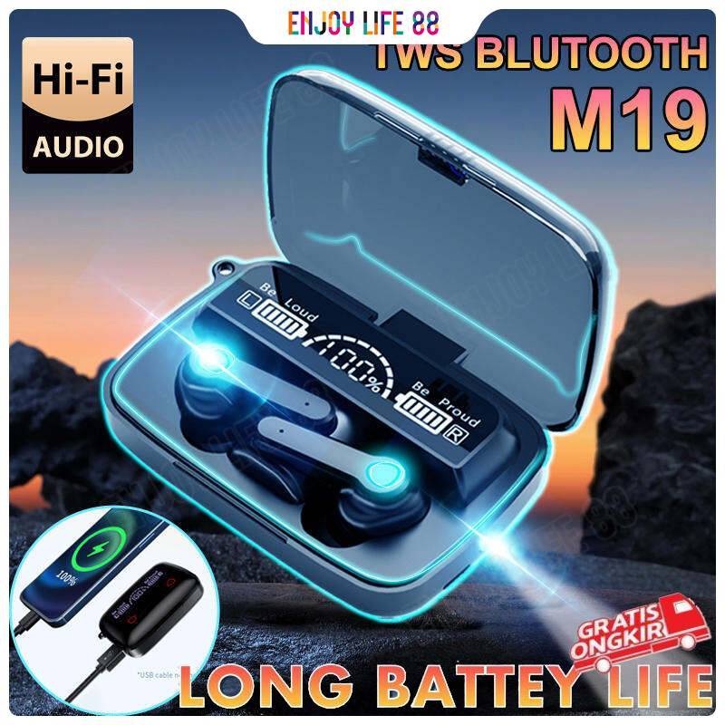 Jual Headset Bluetooth M19/M10/M28 TWS Wireless Earphones Bluetooth 5.3 ...