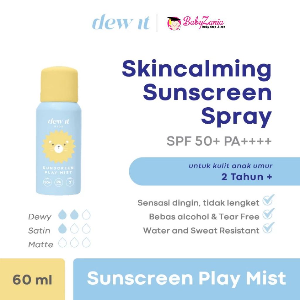 Jual Sunscreen Anak | Dew It Kids-Sunscreen Play Mist | Sunscreen Spray ...