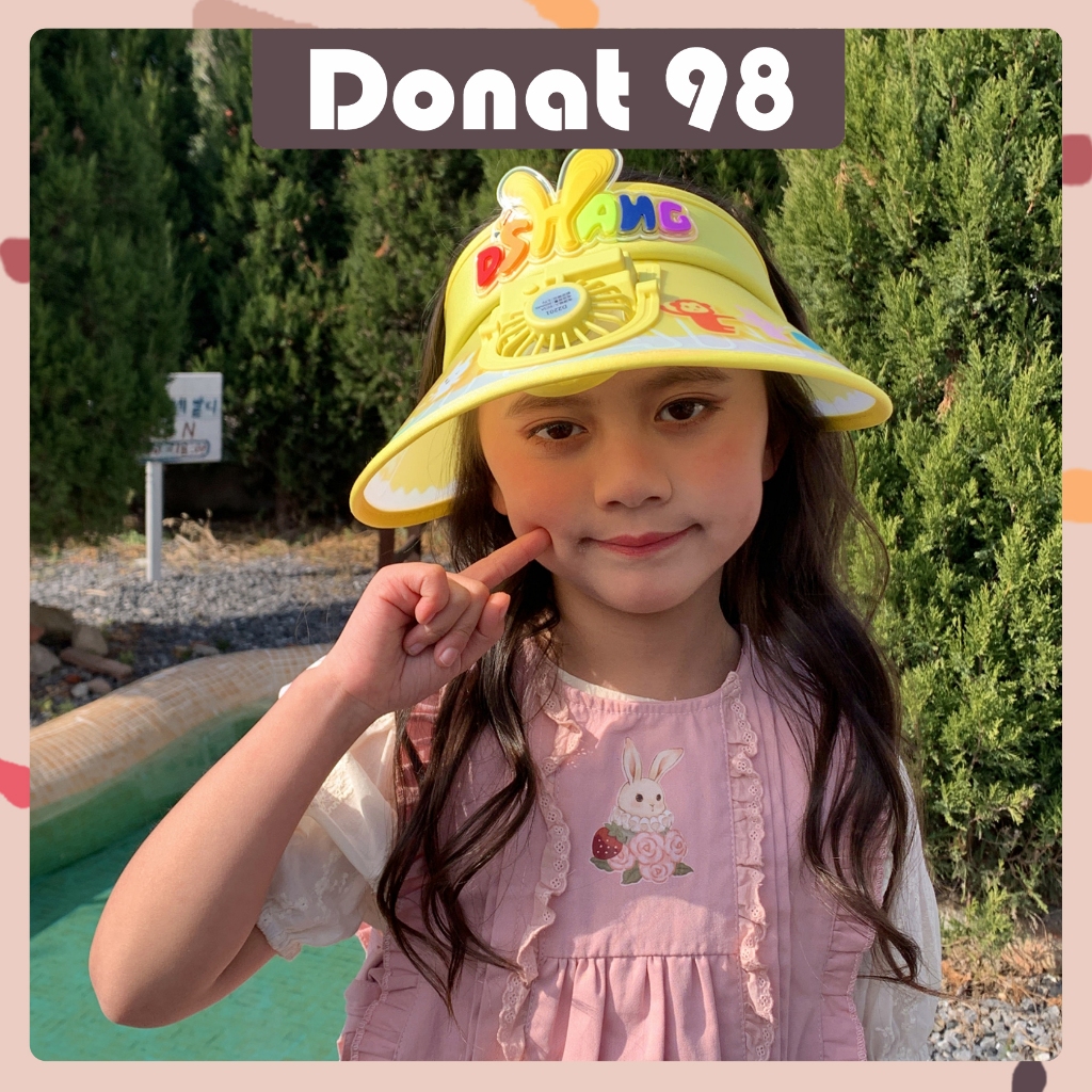 Jual Donat - Topi Visor Anak Kipas Angin USB Mini Fan Hat Topi Anak ...