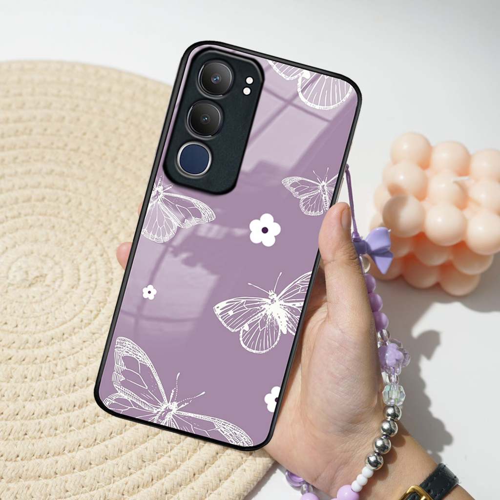 Jual Softcase Glossy Glass + Strap Gantungan Vivo Y19S Terbaru [SCK06 ...