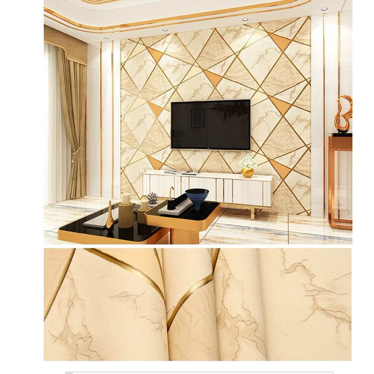 Jual Wallpaper Dinding Motif Motif Marmer Kuning Krem Ukuran Panjang 8 ...