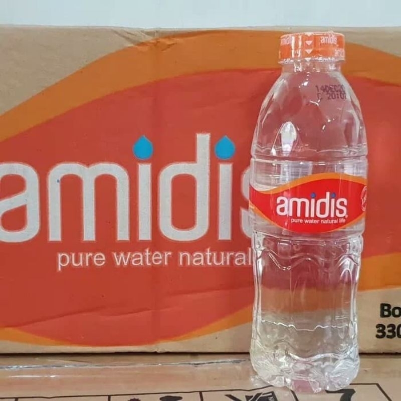 Jual AMIDIS PURE WATER 330 ML AIR MINERAL 1 DUS ( 24 BOTOL ) | Shopee ...