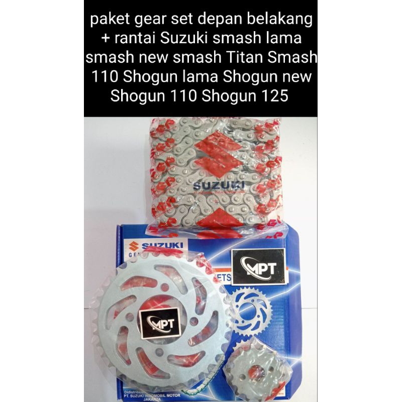 Jual paket gear set Suzuki smash Lama smash New smash 110 smash Titan Shogun lama Shogun new ...