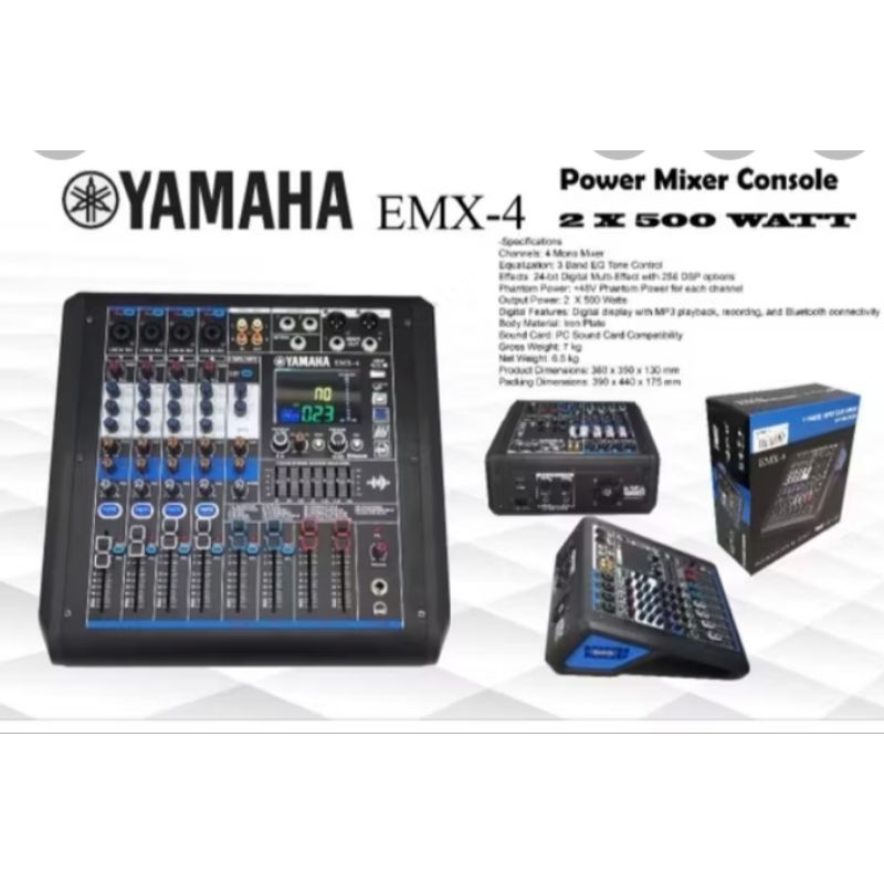 Jual POWER MIXER 4CHANNEL EMX 4 Cocok buat recording | Shopee Indonesia