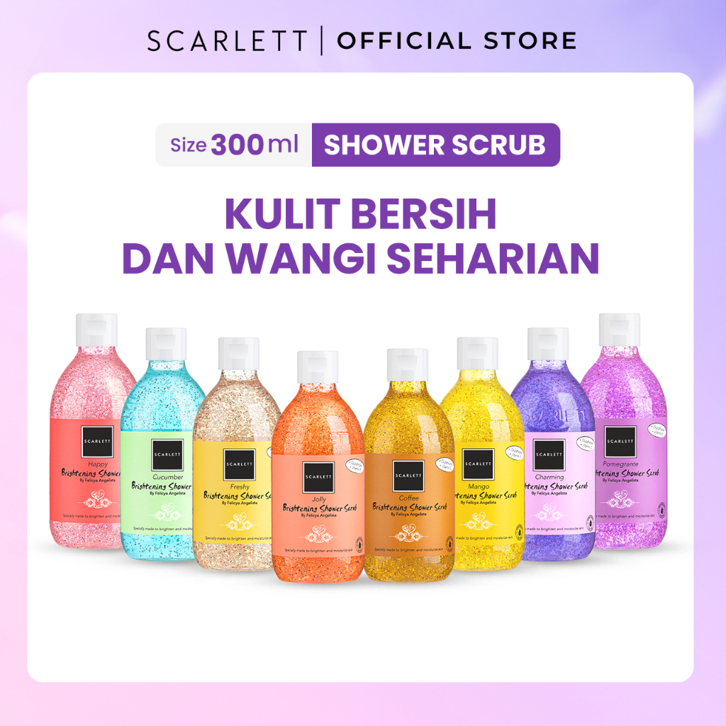 Jual [FREE GIFT] SCARLETT Whitening Shower Scrub All Variant - Sabun ...