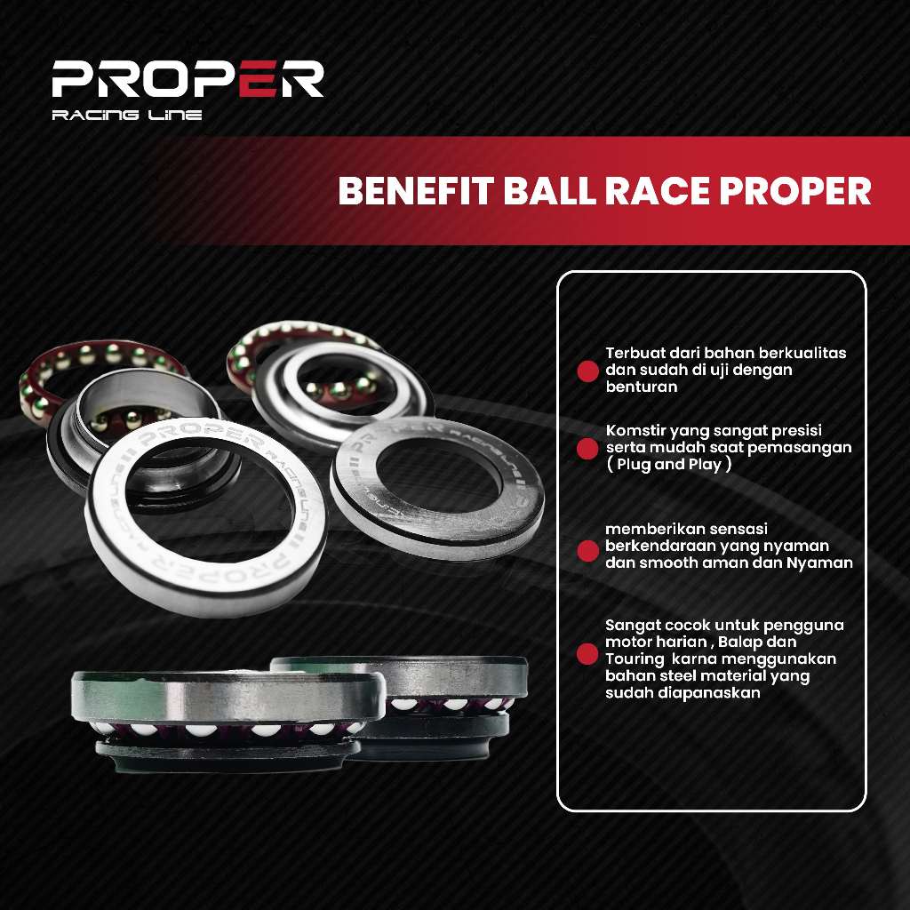 Jual PROPER RACING LINE BALL RACE KOMSTIR VARIO 125 PCX ADV BEAT SCOOPY ...