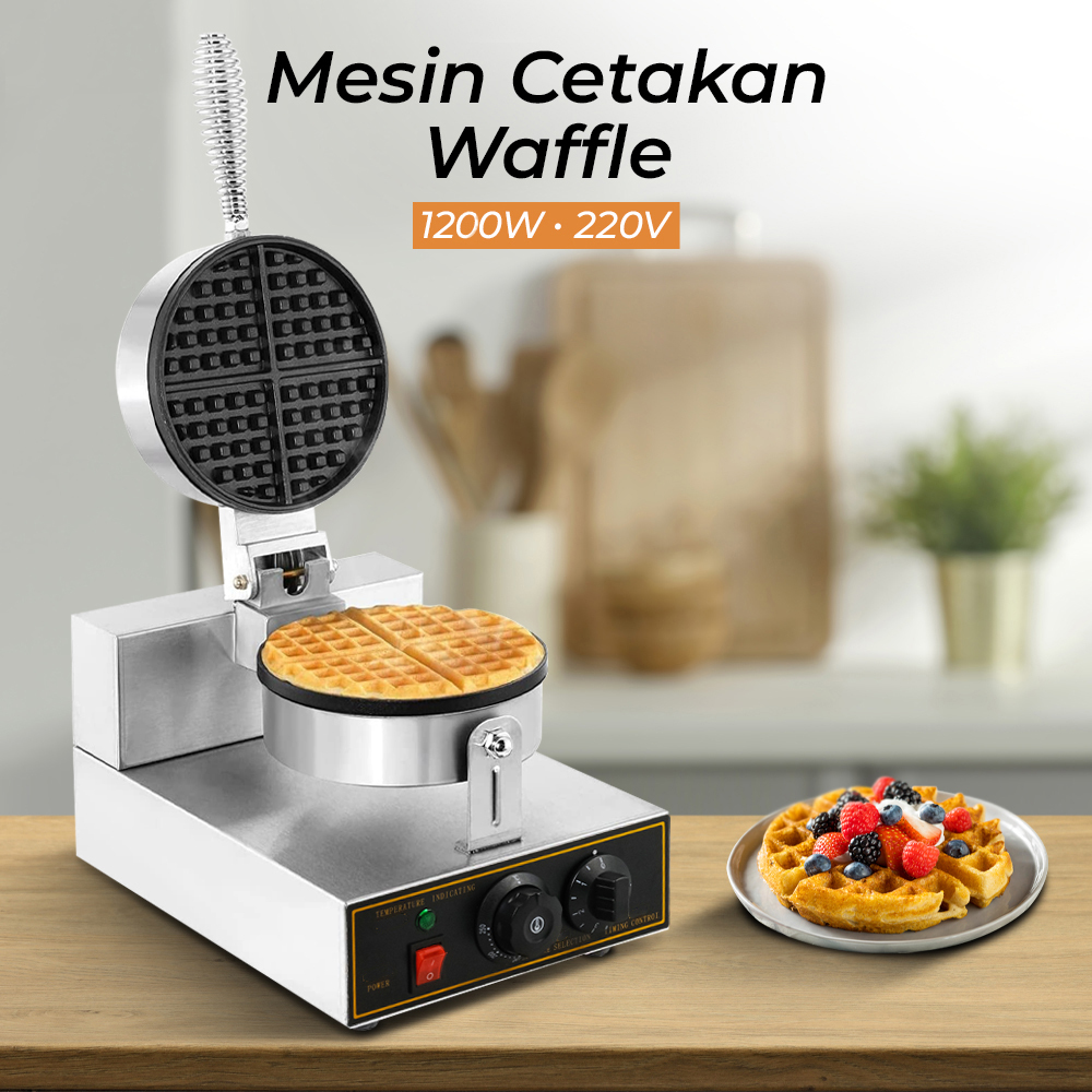 Jual Mesin Waffle croffle elektric Single Head Double Sides Electric ...